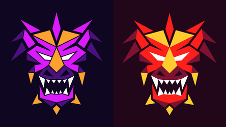 Front Dragon Head Vector Images (46)