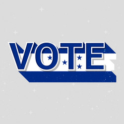 Vote word philippines flag election Royalty Free Vector