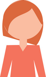 Woman profile cartoon Royalty Free Vector Image