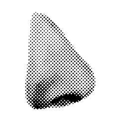 Human nose collage in 90s Royalty Free Vector Image