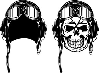 Skull Pilot Vector Images (over 330)