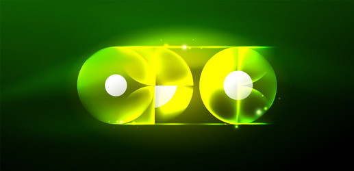 Abstract background shiny glowing neon color round