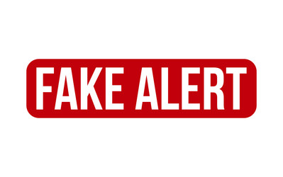Fake alert rubber stamp seal Royalty Free Vector Image
