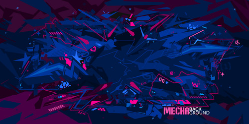 Futuristic mecha gundam cyberpunk metaverse Vector Image
