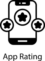 Mobile rating Royalty Free Vector Image - VectorStock