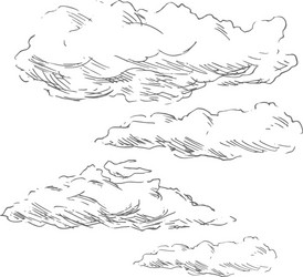 Pen and Ink Clouds Vector Images (over 890)