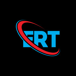 Ert logo letter design Royalty Free Vector Image