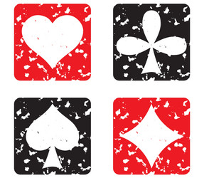 Card suits Royalty Free Vector Image - VectorStock