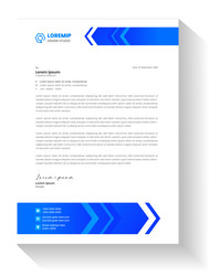 Clean corporate business proposal letterhead Vector Image