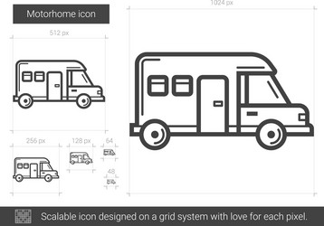 Motorhome Line Drawing Vector Images (over 190)