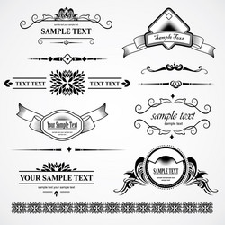 Frame set Royalty Free Vector Image - VectorStock
