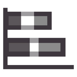 Stacked column graph tool Royalty Free Vector Image