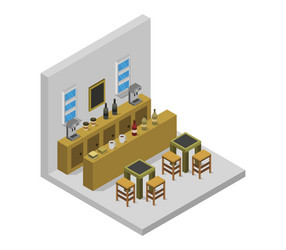 Isometric bar Royalty Free Vector Image - VectorStock