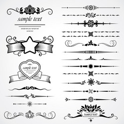 Set of design elements Royalty Free Vector Image