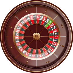 Realistic roulette isolated Royalty Free Vector Image
