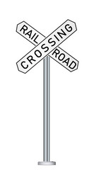 Railway signs set isolated on a white background Vector Image