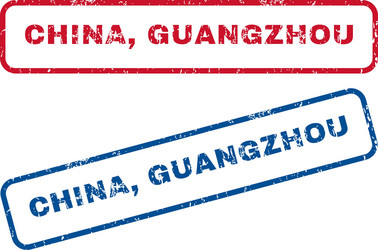 Guangzhou rubber stamp Royalty Free Vector Image