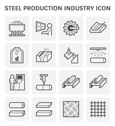 Steel roll icon Royalty Free Vector Image - VectorStock
