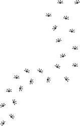 Gecko foot print icon Royalty Free Vector Image