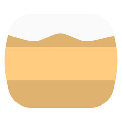 Krapfen dessert outline icon set Royalty Free Vector Image