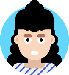 Office secretary avatar Royalty Free Vector Image