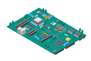 Semiconductor Lab Production Royalty Free Vector Image