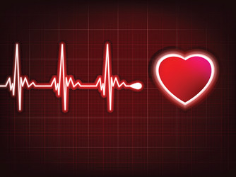 Heart cardiogram Royalty Free Vector Image - VectorStock