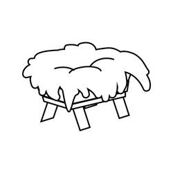 Manger Clip Art Black And White