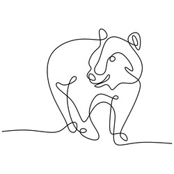 One Line Drawing Bear Vector Images (over 360)