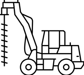 Digger Outline Vector Images (over 3,800)