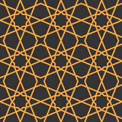 Mashrabiya arabesque arabic seamless pattern grid Vector Image