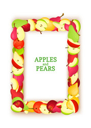 Horizontal rectangle colored frame composed Vector Image