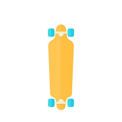 Cartoon longboard pennyboard isolated Royalty Free Vector