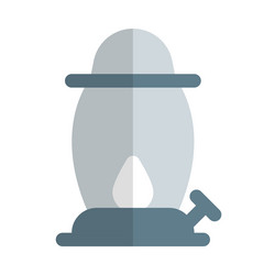 Ancient source of light using burning oil Vector Image