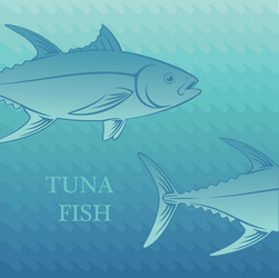 Tuna fish Royalty Free Vector Image - VectorStock