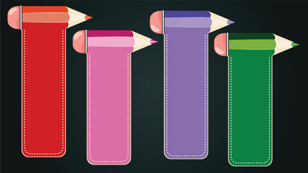 Colorful pencils design Royalty Free Vector Image