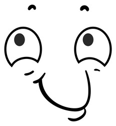 Decide about emotion choose your face cartoon Vector Image