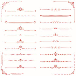 Vintage big set of horizontal patterns Royalty Free Vector