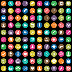 Flat icons Royalty Free Vector Image - VectorStock