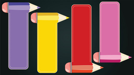 Colorful pencils design Royalty Free Vector Image