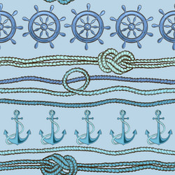 Realistic curve ropes seamless pattern Royalty Free Vector