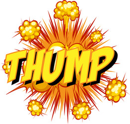 Cartoon bang comic sound effects icon in comic Vector Image