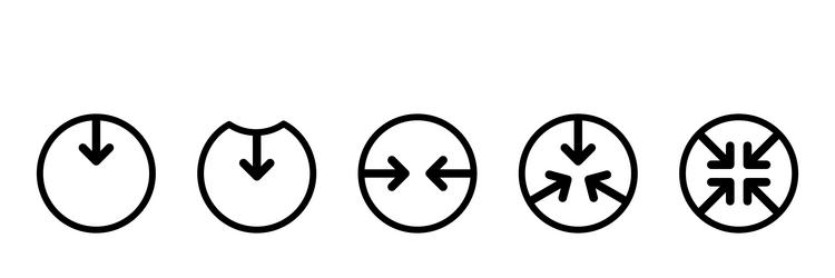 Biodegradable recycling symbol set in green colour