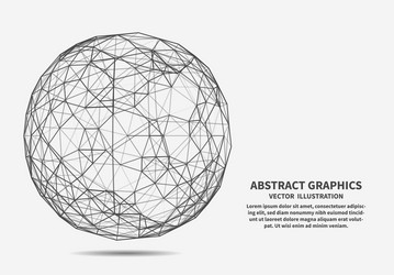Sphere network connections Royalty Free Vector Image
