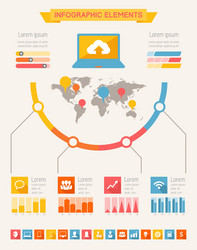 It industry infographic elements Royalty Free Vector Image