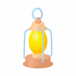 Gas lamp icon cartoon style Royalty Free Vector Image