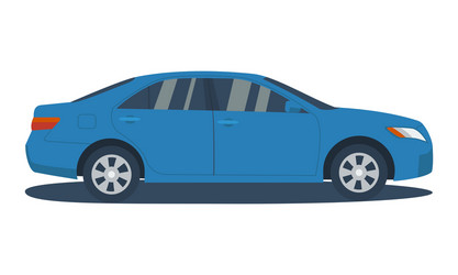 Cartoon blue car Royalty Free Vector Image - VectorStock