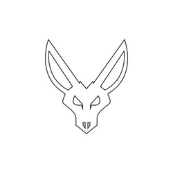 Fox head Royalty Free Vector Image - VectorStock