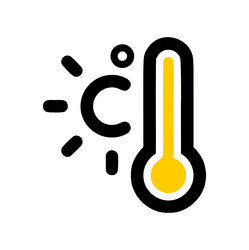 Heat wave symbol logo icon Royalty Free Vector Image