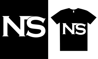 Ns logo Royalty Free Vector Image - VectorStock